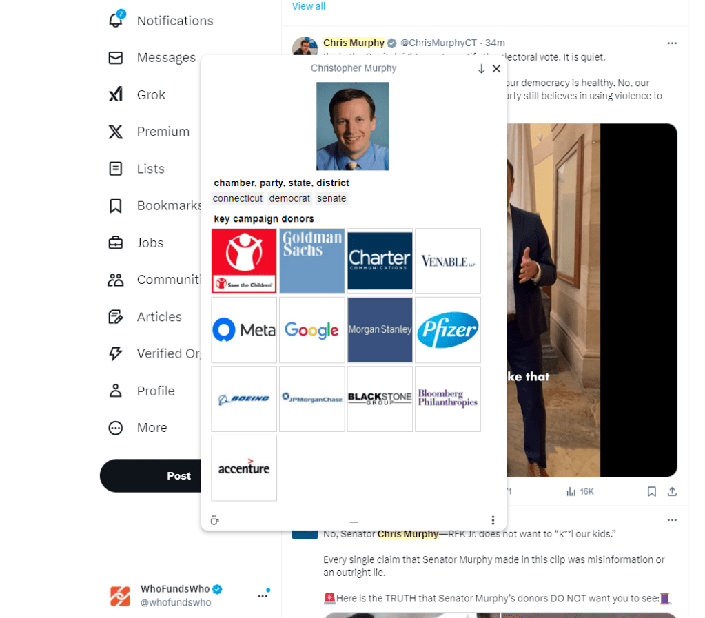 WhoFundsWho – Instantly shows you who funds the experts, politicians ...
